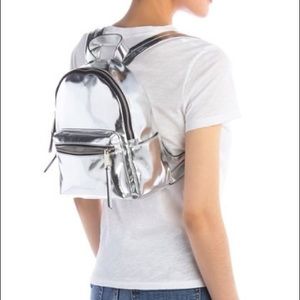 French Connection | Bags | Nwtsilver Small Backpack | Poshmark